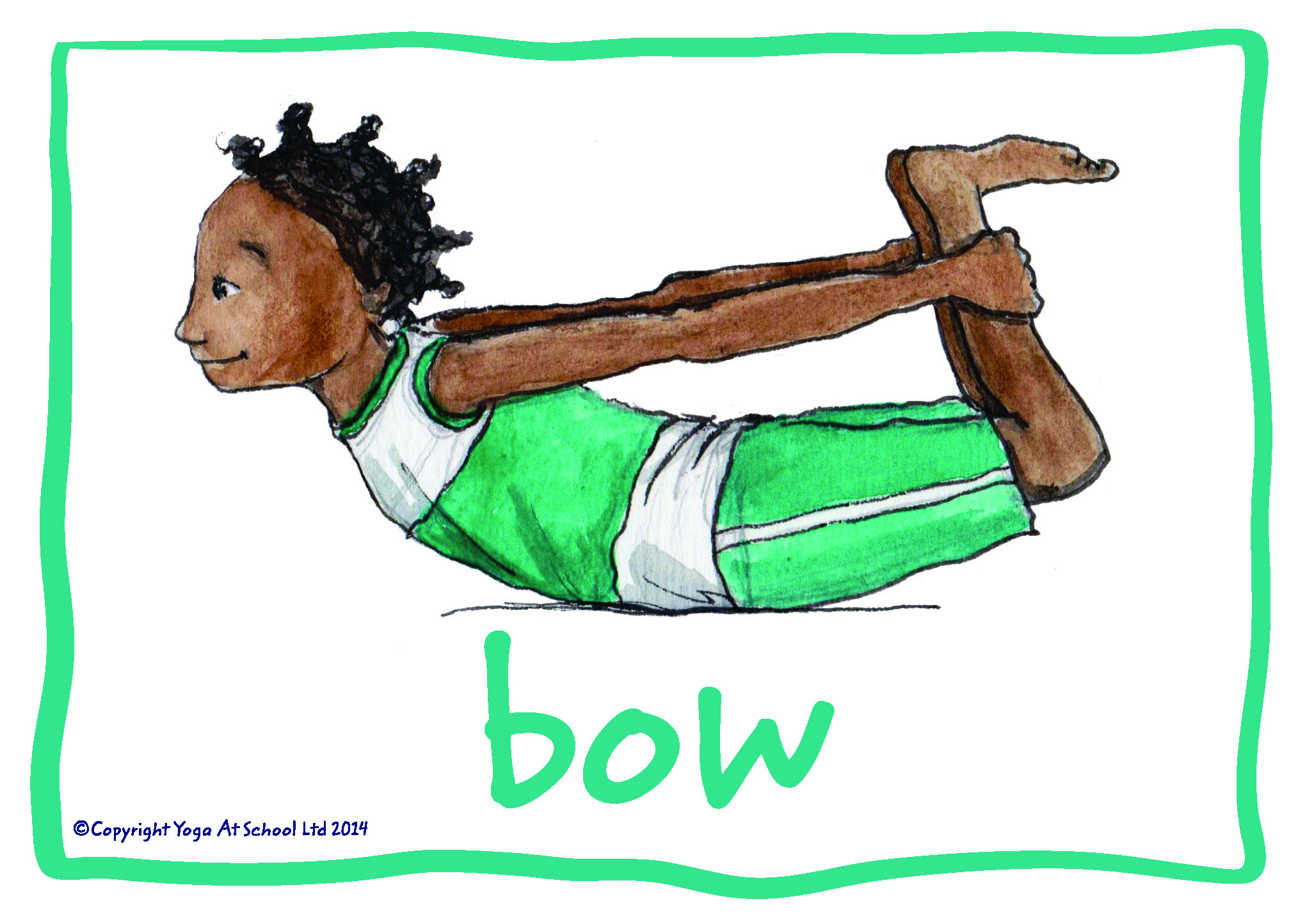 Children's Yoga Posture Cards and Essential Notes